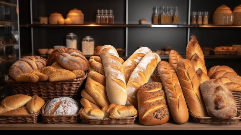 Variedad De Diferentes Tipos De Pan Todo Tipo De Pan Stock de ...