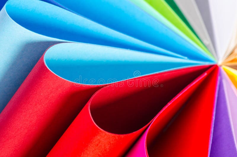 Variedad De Papel Del Color Imagen de archivo - Imagen de espectro ...