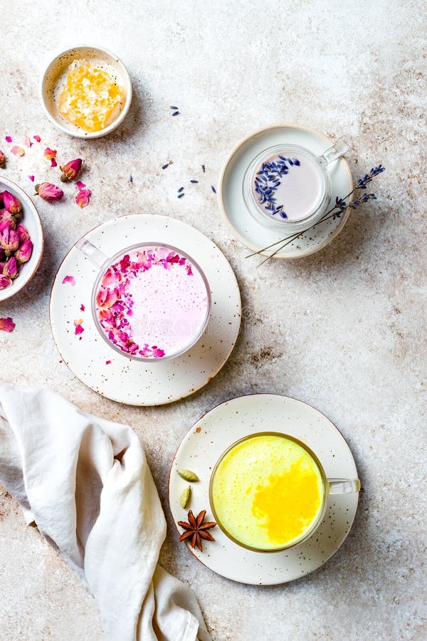 Variedade De Leite Lua Para Dormir Melhor Leite De Ouro, Leite De Rosa E Leite De Lua Lavanda ...