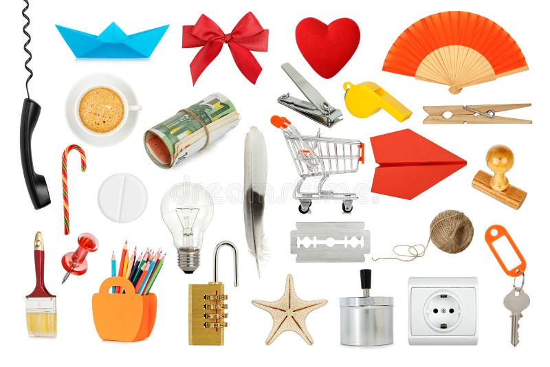 Variedade de objetos imagem de stock. Imagem de tosquiadeiras - 61524535