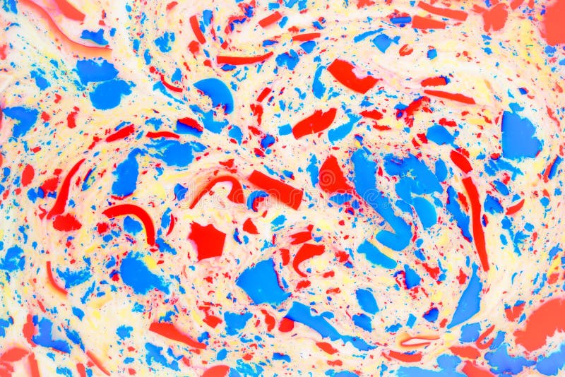 Variegated Colored Background, Paint Particles on White. Dye Stains on ...