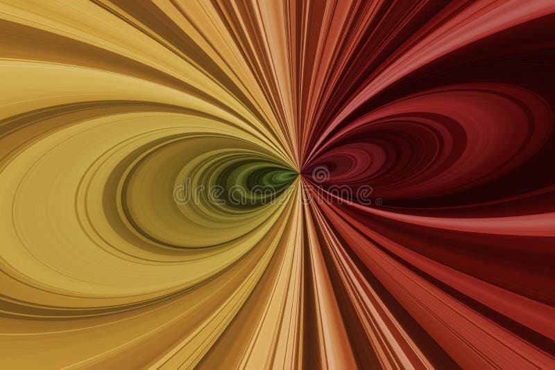 Variegated Curved Lines with Shperical Effect, Abstract Yellow and Red ...