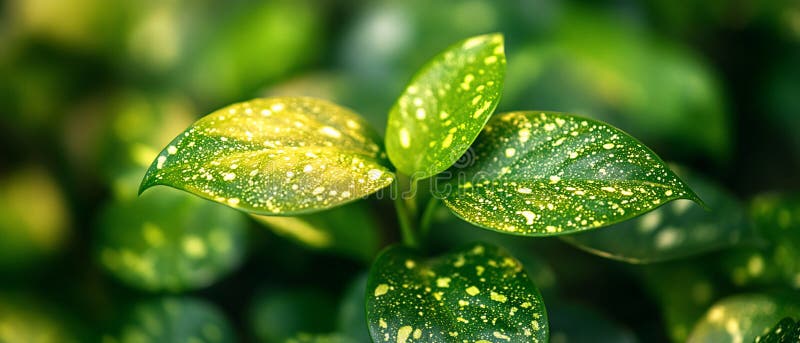 Variegated Leaves, Close-up, Nature Background, Botanical, Wallpaper ...