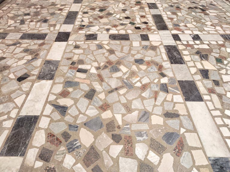Multi-Colored Tiled Flooring with Intricate Patterns. Background ...