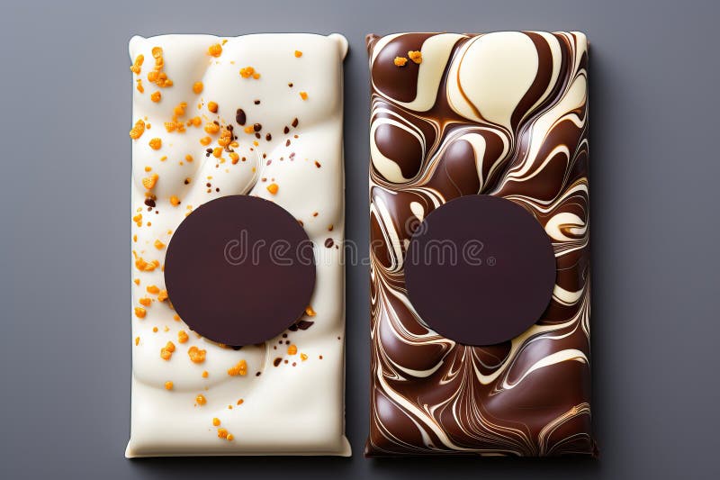 Varieties of Chocolate-covered Mousse Cakes in Different Flavors. Stock ...