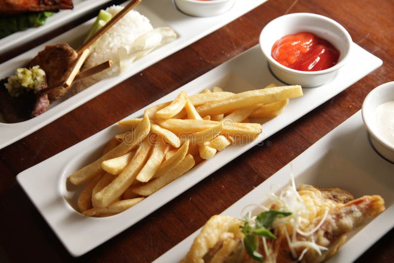 Varieties of food stock photo. Image of bowl, fried, restaurant - 16963080