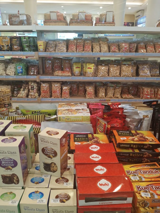 Varieties of Snack Display at Supermarket Editorial Image - Image of ...
