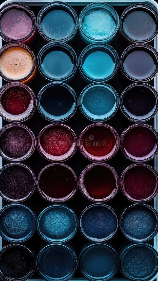 A Variety of Acrylic Paint Tubes Arranged by Color Create a Striking ...