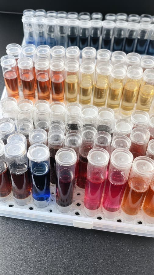 A Variety of Acrylic Paint Tubes Arranged by Color Create a Striking ...