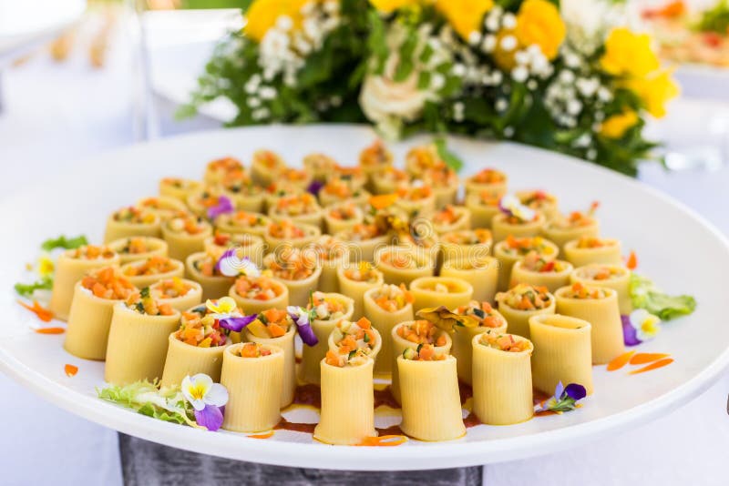 Variety Appetizers and Finger Food Stock Image - Image of assorted ...