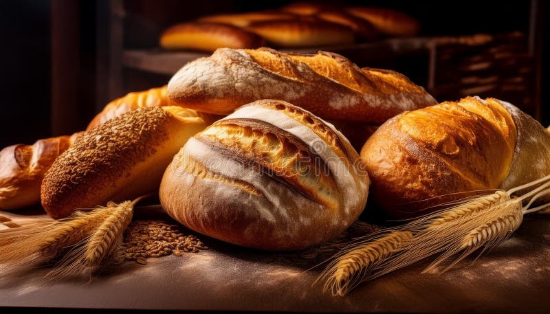 Variety of Artisan Bread with Flavour Stock Photo - Image of items ...