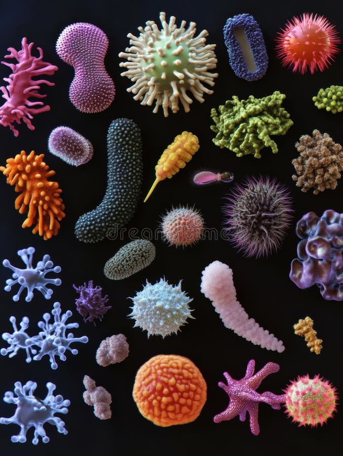 Exploration of Diverse Bacterial Forms Showcasing Evolution and ...