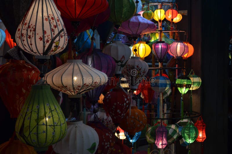 Colorful lantern stock photo. Image of empty, horizon - 196372532