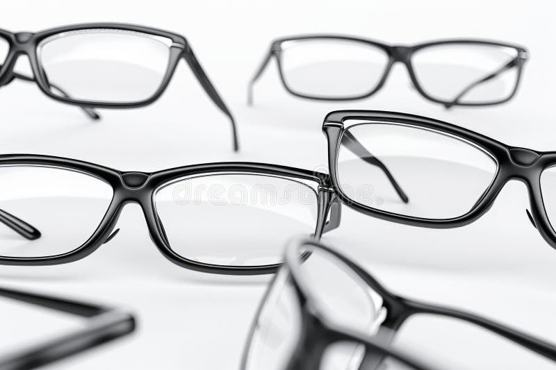 Closeup of Eyeglasses on an Eye Chart Illustrating Vision and Optometry ...