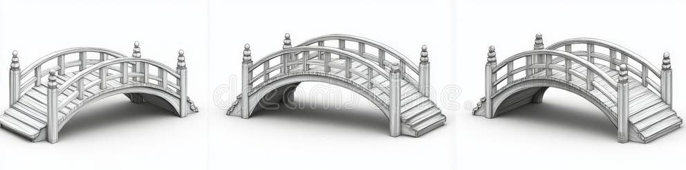A Variety of Bridge Designs Displaying Different Architectural Styles ...