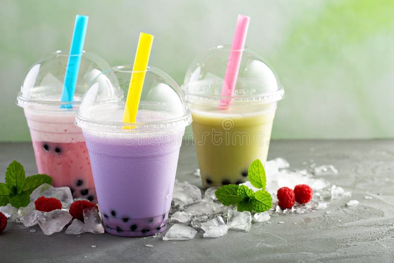 Boba Tea Cocktails stock photo. Image of multicoloured - 24717738
