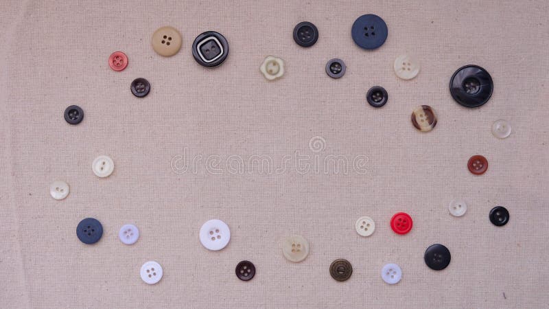 A Variety of Buttons Scattered Around Stock Photo - Image of scattered ...