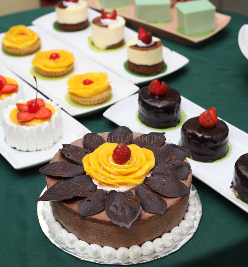 Variety of cakes stock image. Image of sweets, delicious - 16325535