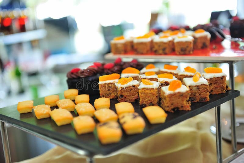 Variety of Cakes and Brownies Stock Image - Image of cake, delicacy ...