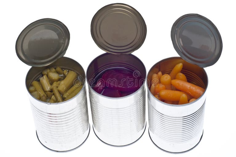 Variety of Canned Vegetables in Cans Stock Image - Image of diet ...