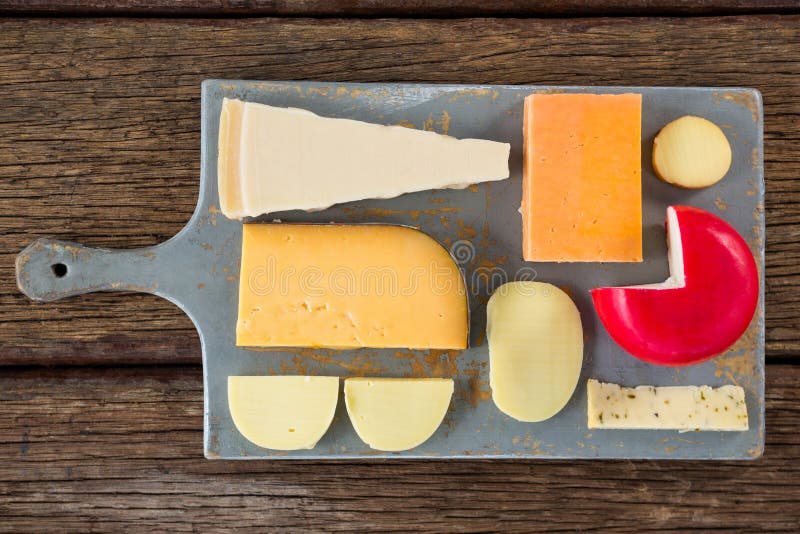 Variety of Cheese on Chopping Board Stock Image - Image of chopping ...