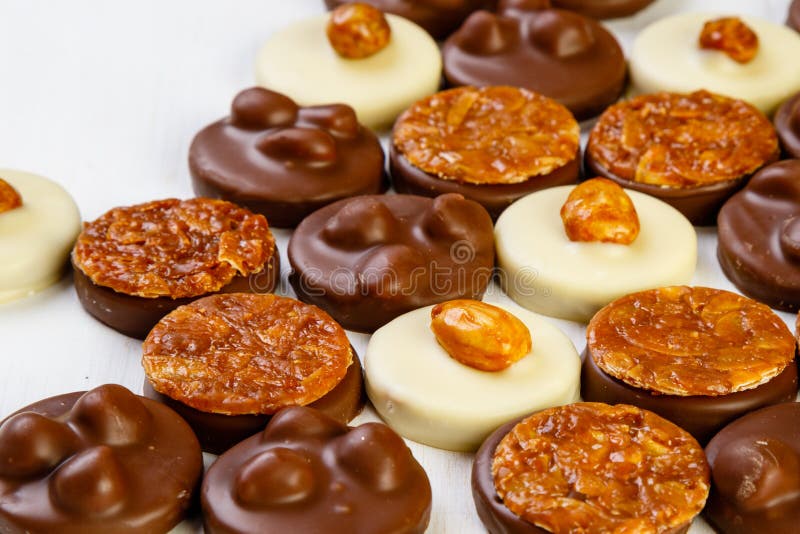 Variety chocolate pralines stock image. Image of desire - 85325027