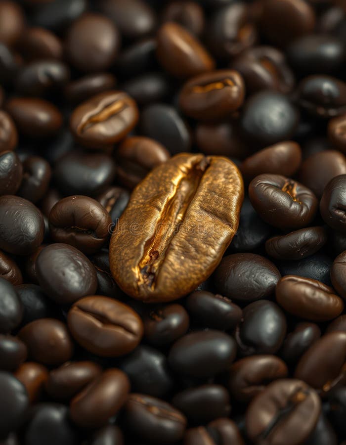 Variety of Coffee Beans on Display Highlighting Texture and Color ...