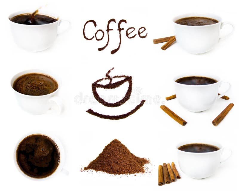 Variety of Coffee Component Stock Image - Image of ingredients, coffee ...
