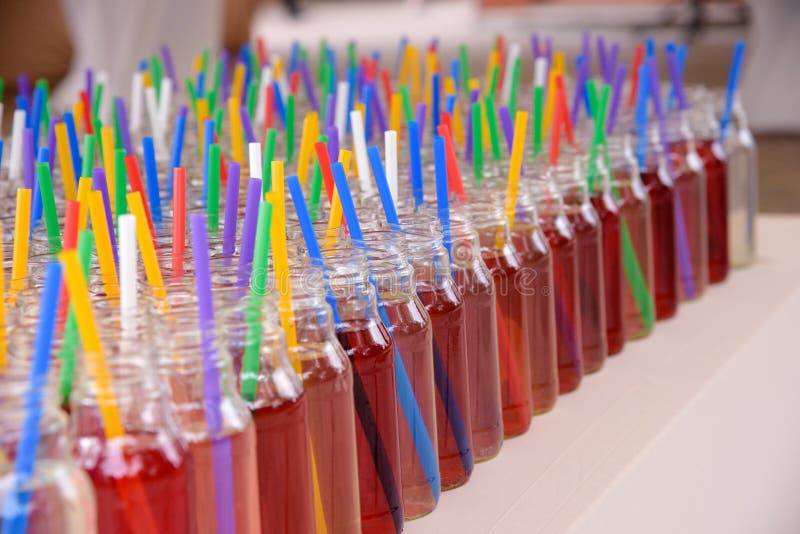 Variety of Cold Cocktail Drinks for Party Stock Image - Image of ...