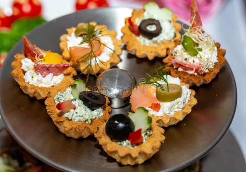 A variety of cold snacks stock image. Image of fresh - 198488849