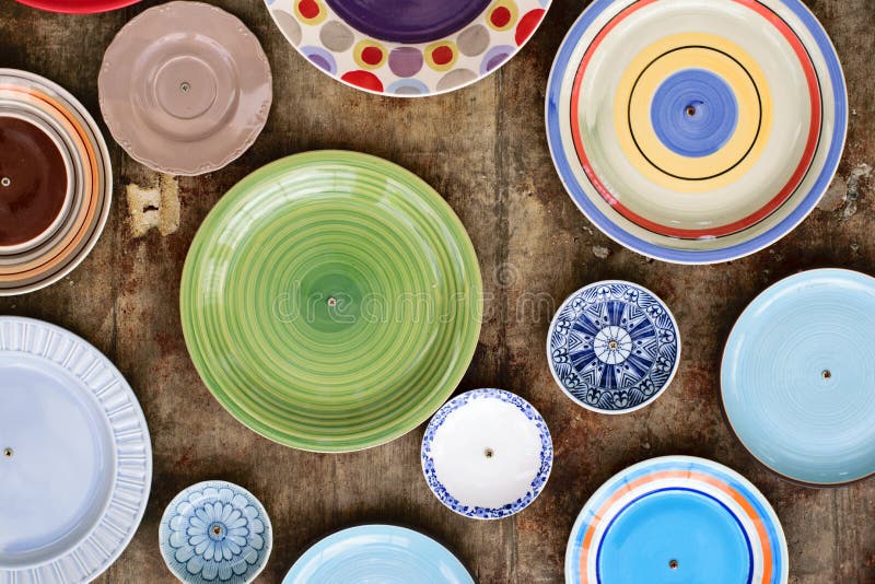 117 Colourful Different Plates Stock Photos - Free & Royalty-Free Stock ...