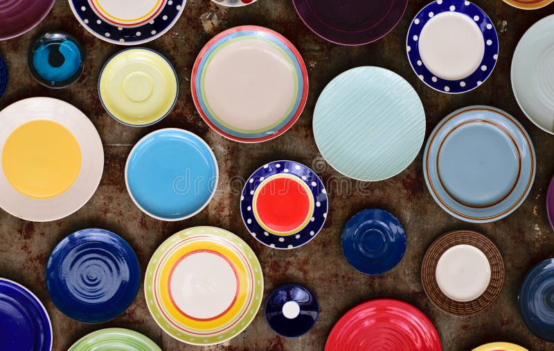 117 Colourful Different Plates Stock Photos - Free & Royalty-Free Stock ...