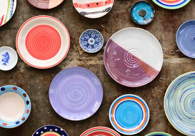 117 Colourful Different Plates Stock Photos - Free & Royalty-Free Stock ...