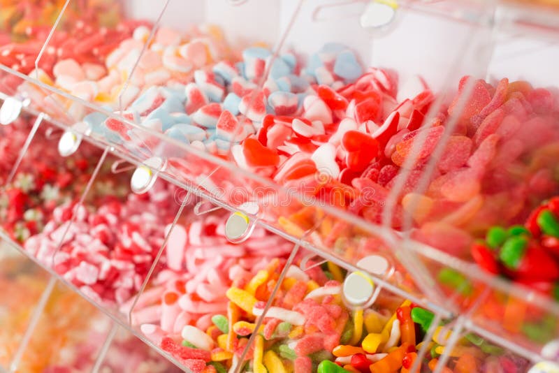 Colored Sweets on the Store Shelves Stock Photo - Image of color, food ...