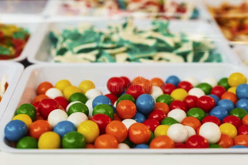 Colorful gumballs stock photo. Image of pink, green - 213326864