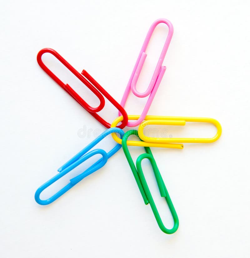 Variety of Colorful Paper Clips : Question Mark Shape Stock Photo ...