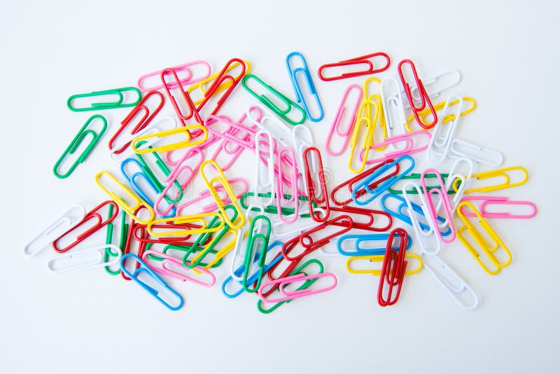 Variety of Colorful Paper Clips : Question Mark Shape Stock Photo ...