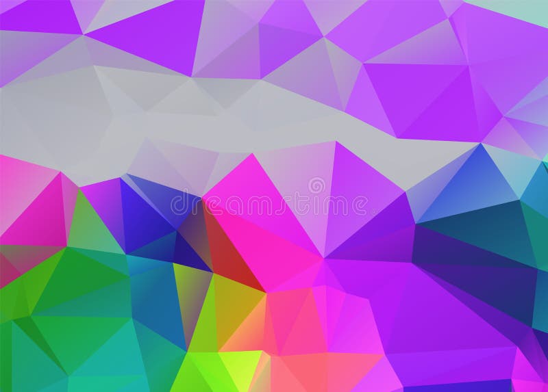 Variety of Colors Polygon Background or Frame. Abstract Rectangle ...