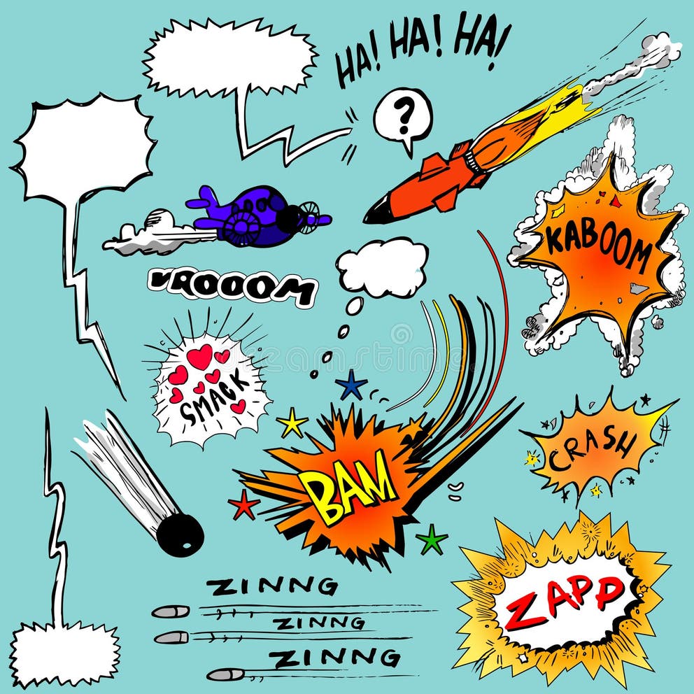 Comic Book Vroom Stock Illustrations – 18 Comic Book Vroom Stock ...