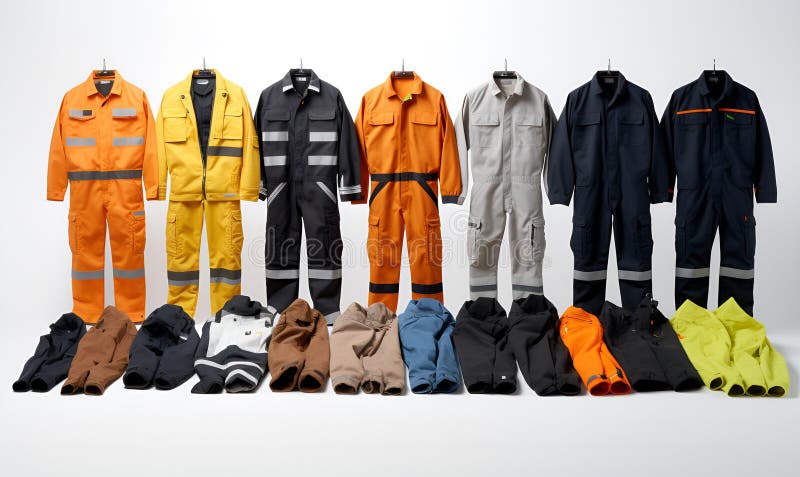 A Variety of Complete Labor Clothing, Ai Generative Stock Illustration ...