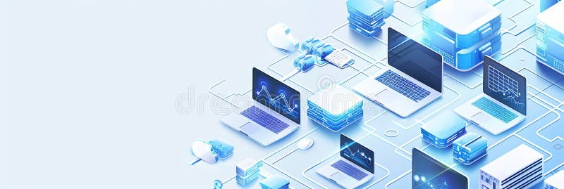 A Variety of Computers, Laptops, and Other Technology Equipment on a ...