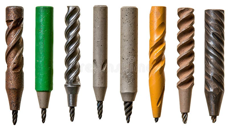Variety of Concrete Drill Bits for Construction Projects Stock ...