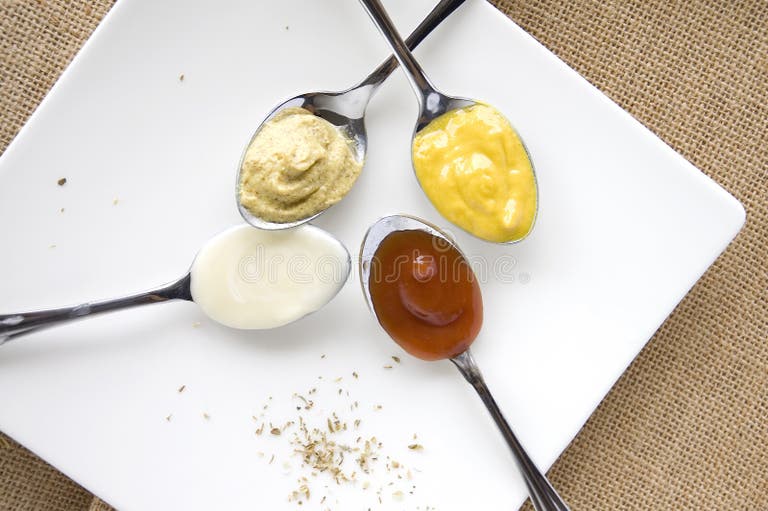 Variety of condiments stock photo. Image of variety, serve - 48813064