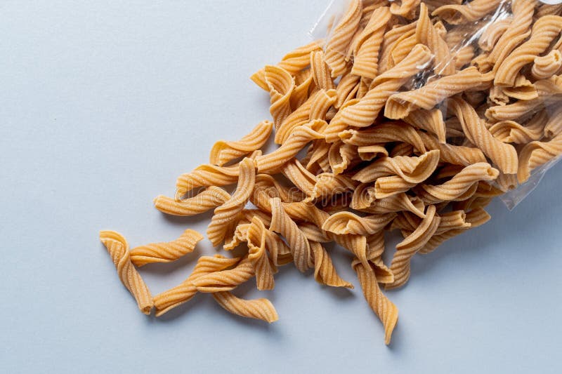Variety of Cooked Pasta Pieces of Different Shapes and Sizes Arranged ...