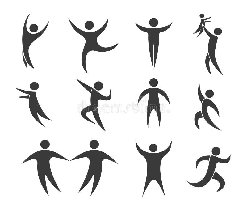 Variety of Corporate Human Logos Stock Vector - Illustration of ...