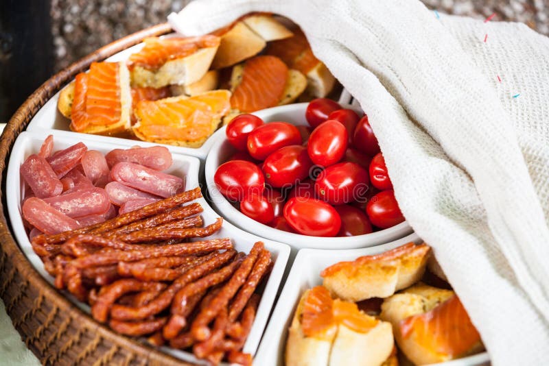 A Variety of Crunchy Snacks Stock Photo - Image of food, tomatoes: 33482554