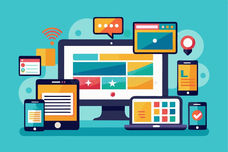 Devices Showcase Stock Illustrations – 855 Devices Showcase Stock ...