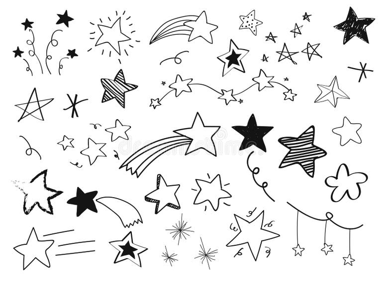 Variety of cute stars set stock vector. Illustration of mars - 178456348