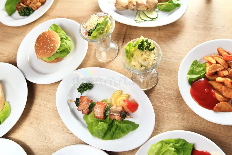 A Variety of Delicious Culinary Products. Stock Photo - Image of ...