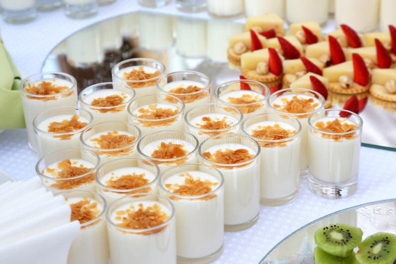 Variety of Dessert on the Table in a Cafe Stock Image - Image of dish ...